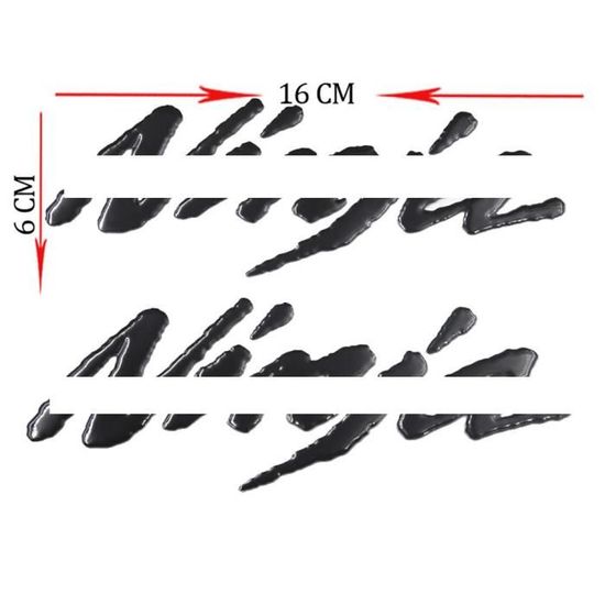 Ninja vert - Moto 3D Emblème Badge Autocollant Réservoir Roue Ninja ...