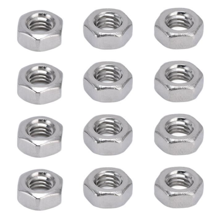 EJ.life Nut, Stainless Steel Hex Nuts M4 Thread for Outdoor for Repair ...