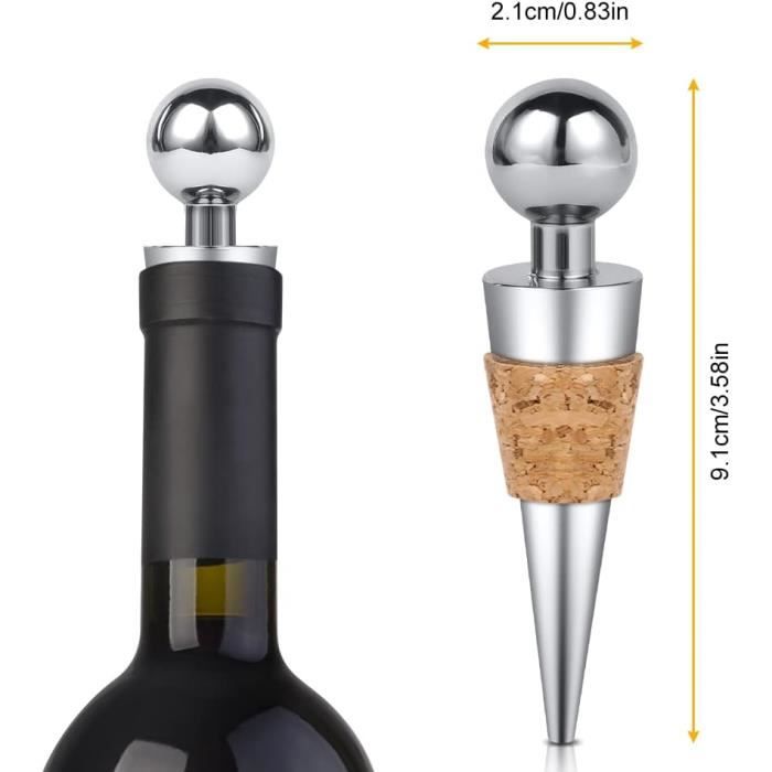 Bouchons De Vin,3Pcs Bouchon À Champagne En Acier Inoxyable Bouchons De ...
