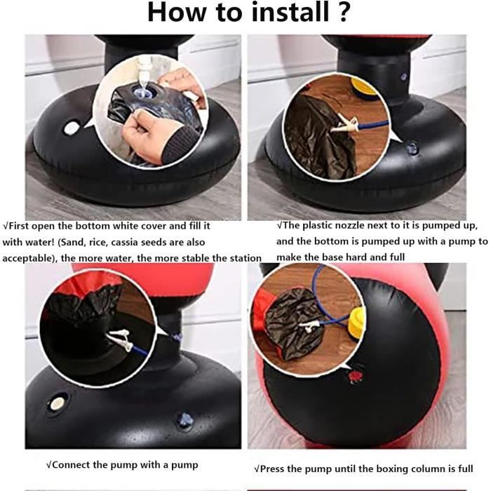 Sac de boxe - Enfants - Punching Ball Gonflable 160 cm - PVC - Mixte ...