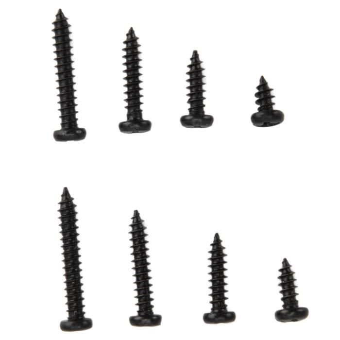 Kit d'assortiment de vis autotaraudeuses à tête cylindrique croisée - VVIKIZY - M3 - Acier ...