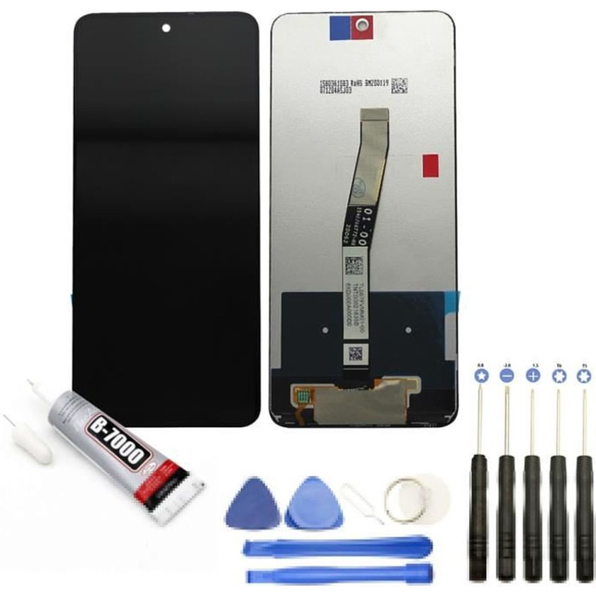 Ecran Complet pour Xiaomi Redmi Note 9 Pro / Redmi Note 9S 6.67" Vitre + LCD + Kit outils ...