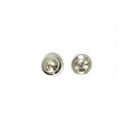 Bouton a queue rond métal- 15mm - vendu par lot de 10 boutons. Argent - Cdiscount Beaux-Arts et ...