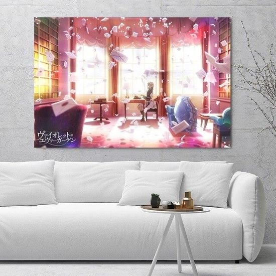 Broderie de diamant carré complet 5D, image Evergarden, Anime Violet ...