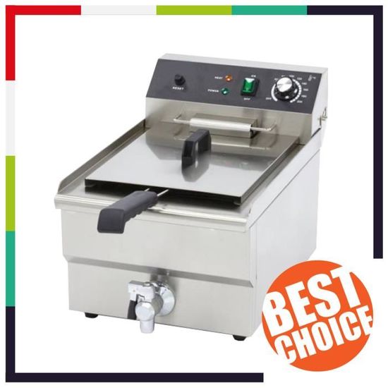 Friteuse électrique avec robinet de vidange - MXM - 16L - Cdiscount ...