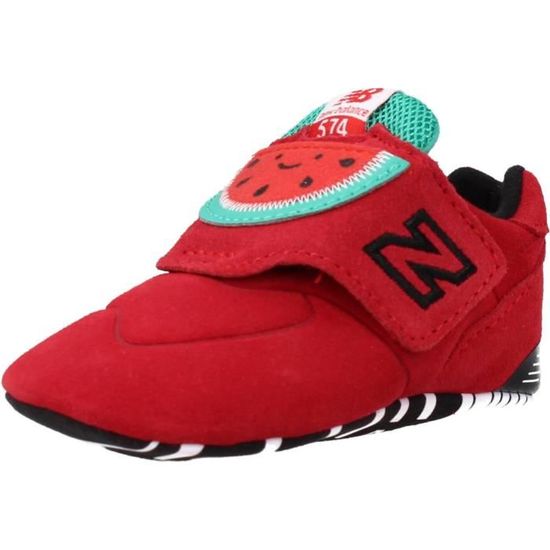 Basket - NEW BALANCE - 117171 - Rouge - Fille - Lacets Rouge ...