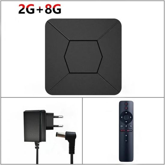 Boîtier Smart TV - RNCYN - Q5 - Android 10 - HDR 4K - WiFi 2.4G/5G ...