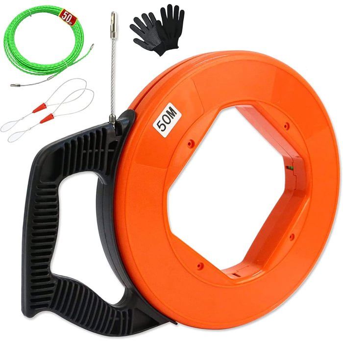 Tire Fil en Acier Aiguille Electricien 50m 4,5mm avec 2 Ressorts de ...
