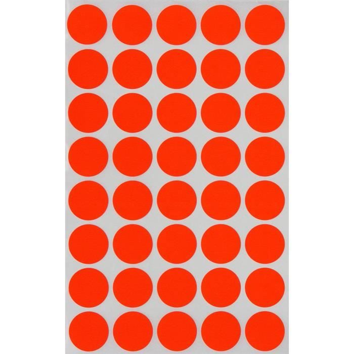 Étiquettes Autocollantes Gommettes - Environ 2cm (20mm) \u2013 Rouge ...