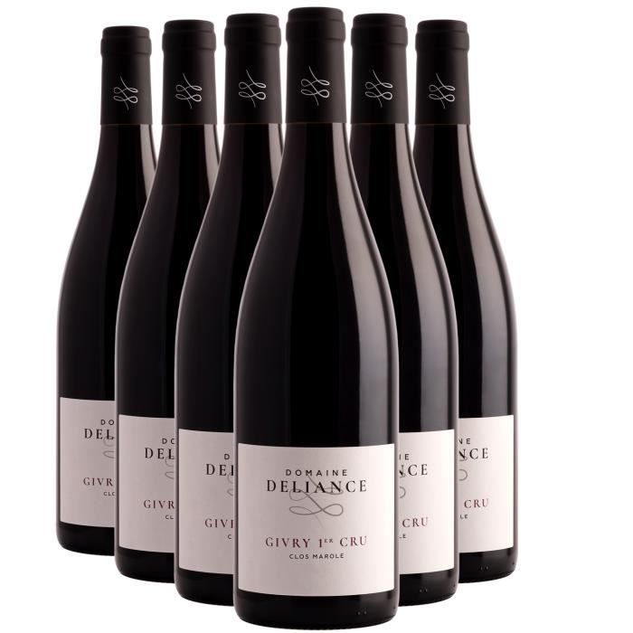 Givry 1er Cru Clos Marole Rouge 2022 - Lot de 6x75cl - Domaine Deliance ...