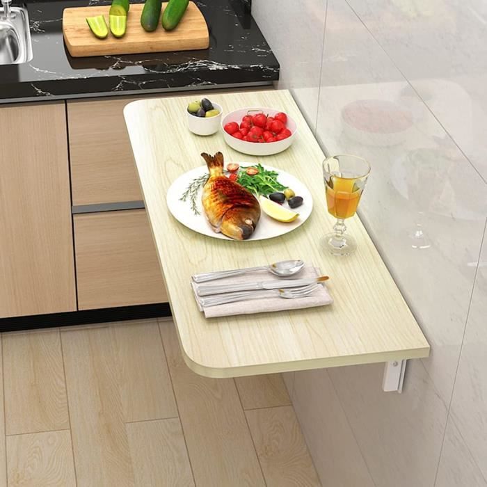 Table Murale Drop-Leaf Bureau Pliable,Table Murale Rabattable Petit ...