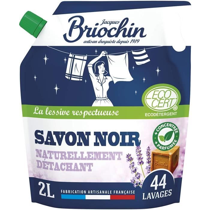 Recharge Lessive au Savon Noir Concentrée 44 Lavages Parfum Lavande ...