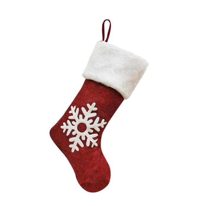 Bas de Noël Décoration de Noël Festival Impression Sac-cadeau Pendentif ...