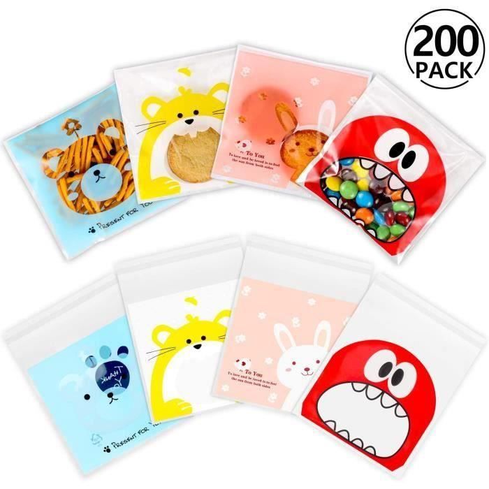 200Pcs Sacs à Bonbons - AUTREMENT - POCHETTE CADEAU - Blanc - Pour ...