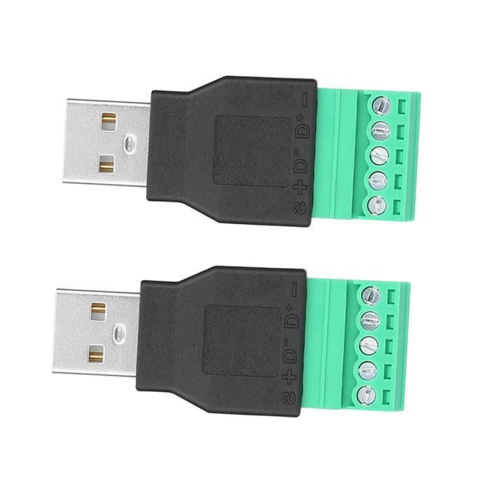 Cikonielf connecteur de borne USB Prise de terminal durable, connecteur ...