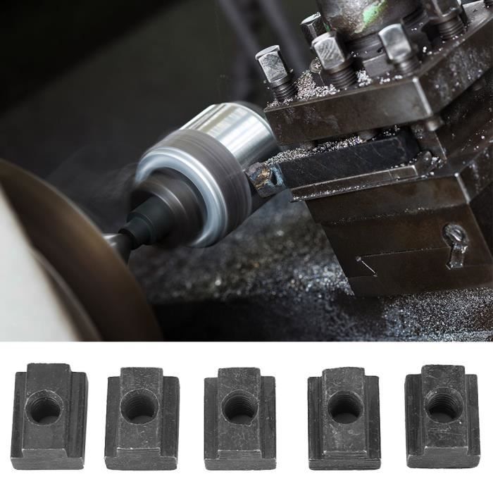 Cikonielf t écrou à fente crou en Acier au Carbone, 5pcsT crous à Fente crou en Acier au Carbone ...