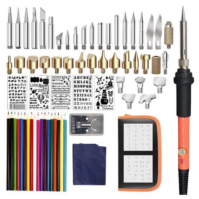 Set de pyrogravure Kit de Pyrogravure Fer à Souder Électrique Pointe de ...