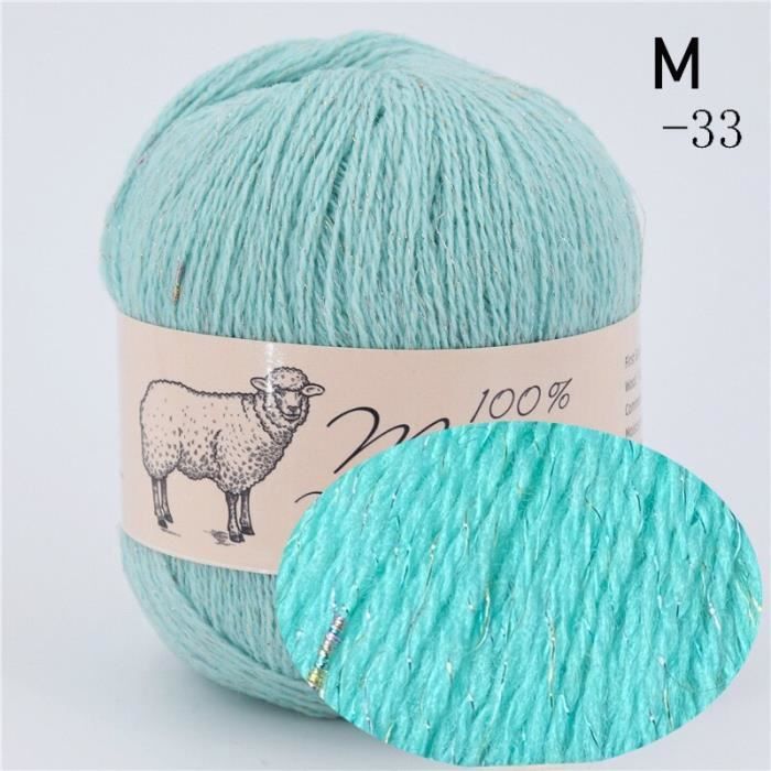 Fil de laine 100 pour tricot à la main laine mérinos moyen fin doux ...