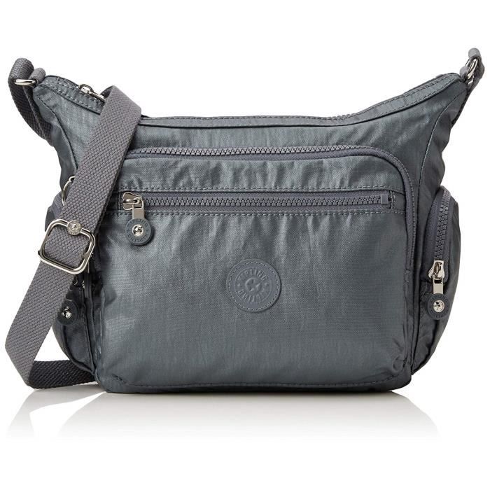 Sac à Main Kipling Gabbie S, Sacs bandoulière femme, Gris (Steel Gr ...