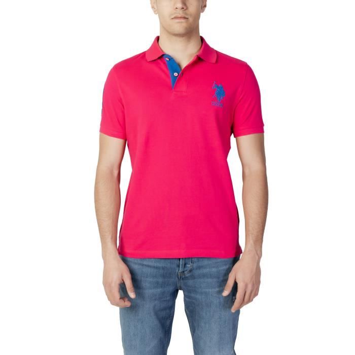 U.S. POLO ASSN. Polo Homme Rose Coton GR78549 Rose - Cdiscount Prêt-à ...