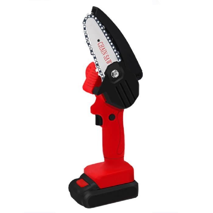 Tronçonneuse À Main sans Fil - RUMOCOVO - Rouge - Légère et Portable ...