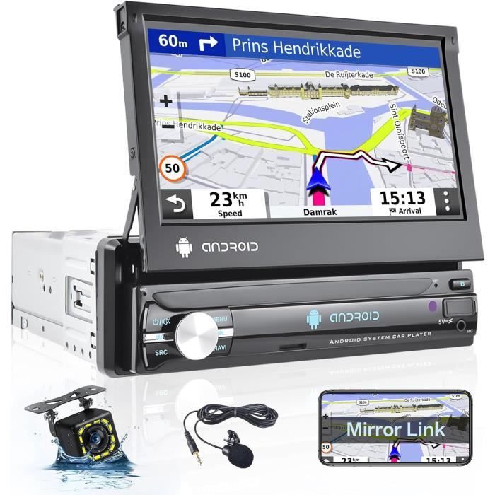 7'' Touchscreen Autoradio 1 Din Gps Android Autoradio Avec Écran ...