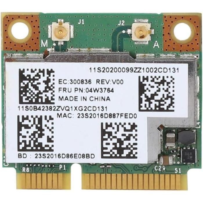 Carte Réseau Sans Fil, Bcm943228Hmb Carte Réseau Mini Pci-E 300M Double ...