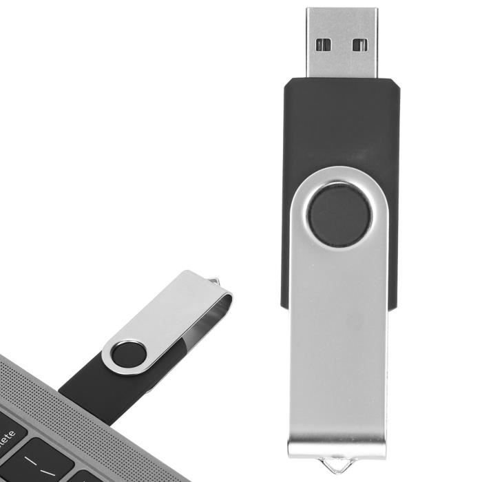 Tbest Stockage Clé USB Candy Black Rotative Portable Storage pour PC ...