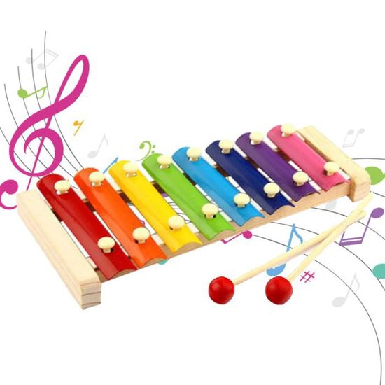Xylophone Jouets Knock Piano, Jouet Xylophone 8-Notes Clavier ...