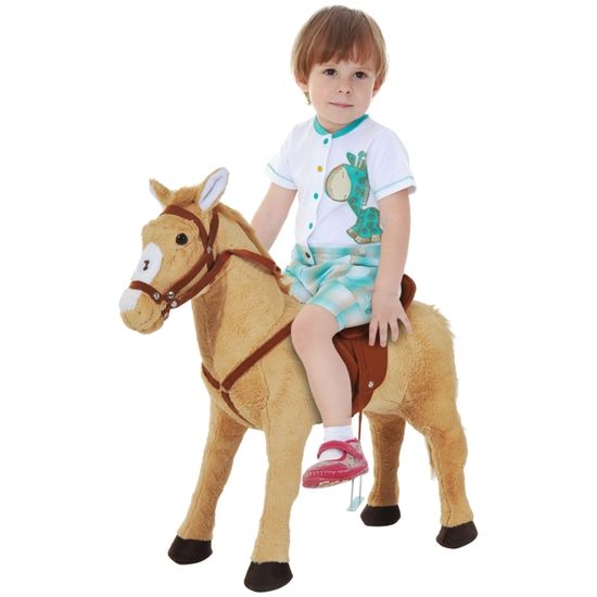 Cheval à bascule,cheval à bascule, jouet cheval, cheval en peluche avec ...