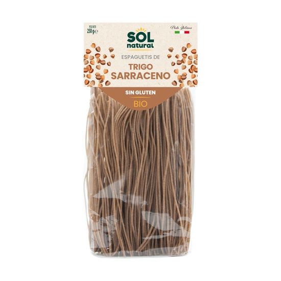 SOL NATURAL - Spaghettis de sarrasin bio sans gluten 250 g - Cdiscount ...