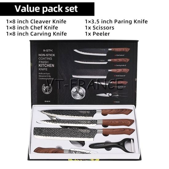 Coffret Couteaux de Cuisine Forges, Modele: 6pcs - Cdiscount Maison