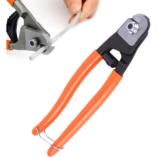 Coupe Cable, 200Mm Pince Coupe Cable Haute Dureté Pour Câble Cuivre ...
