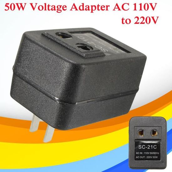TEMPSA 50W Transformateurs de puissance Convertisseur de tension 110V à 220V PRISE US ...