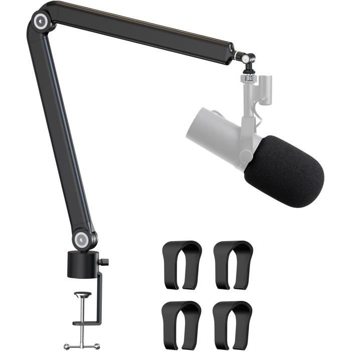 Bras Micro, Pied de Micro pour Shure SM7B, Support Micro Shure avec ...