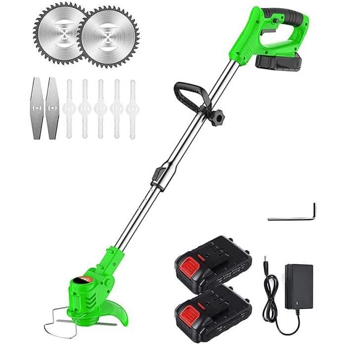 Coupe-Herbe sans Fil, Tondeuse à Gazon électrique sans Fil, Coupe-Bordure sans Fil avec Chargeur ...