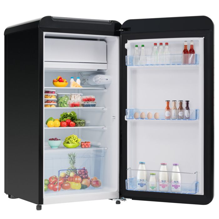 Mini- Réfrigérateur congélateur haut - 91L - lumière LED intégrée ...