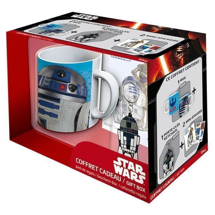 Coffret cadeau - Star Wars - R2-D2 - Mug 320ml - Porte-clés PVC ...