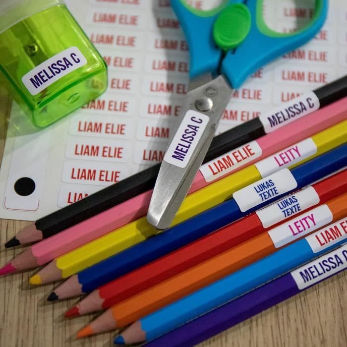 70 Étiquettes Autocollantes Personnalisées Pour Objets Crayons Stylos ...