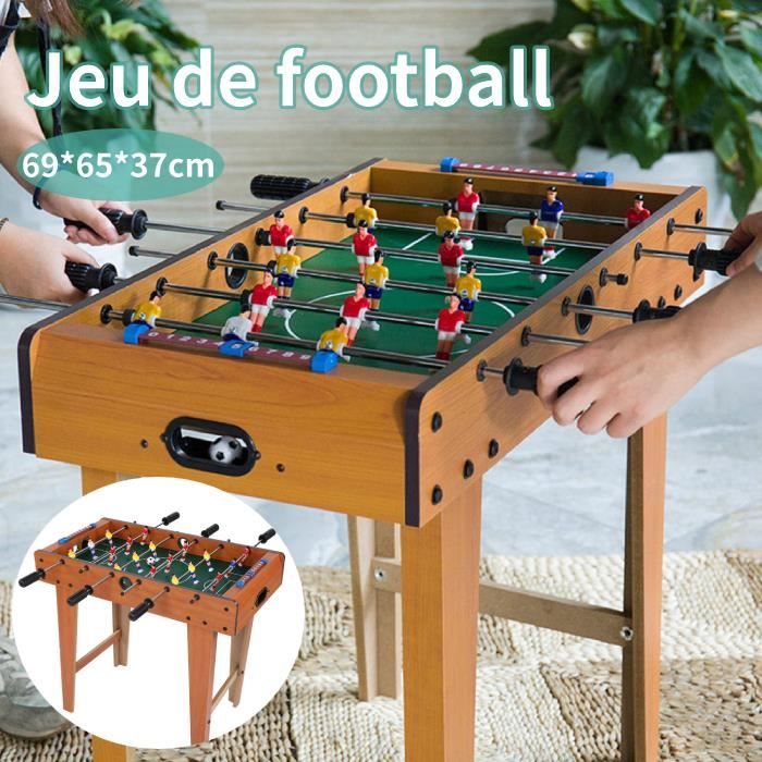 Mini Jeu de Babyfoot, Baby-foot Familial d'intérieur en Bois Massif et ...