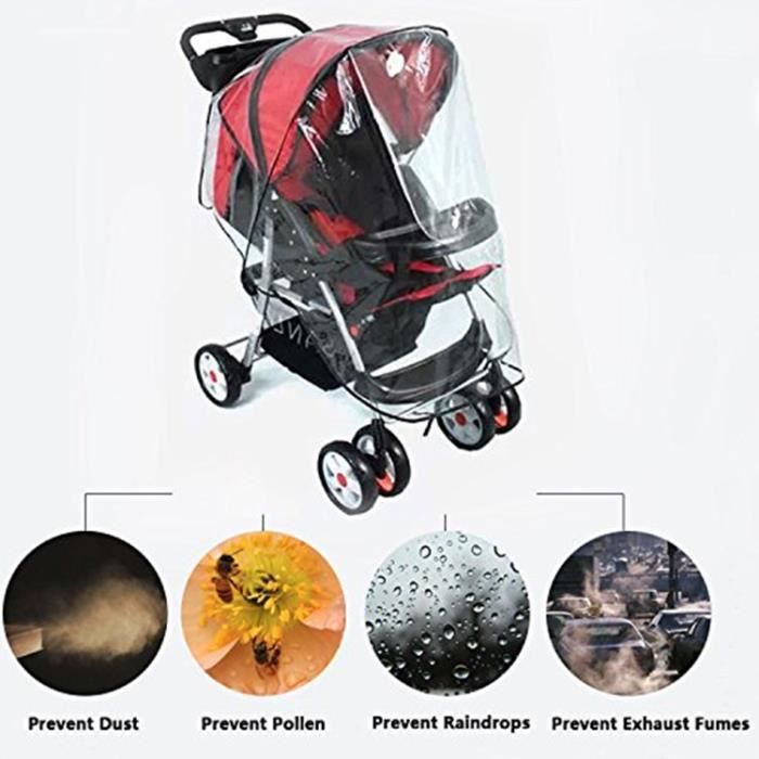 Housse de pluie universelle housse de plastique étanche pour Landau ...