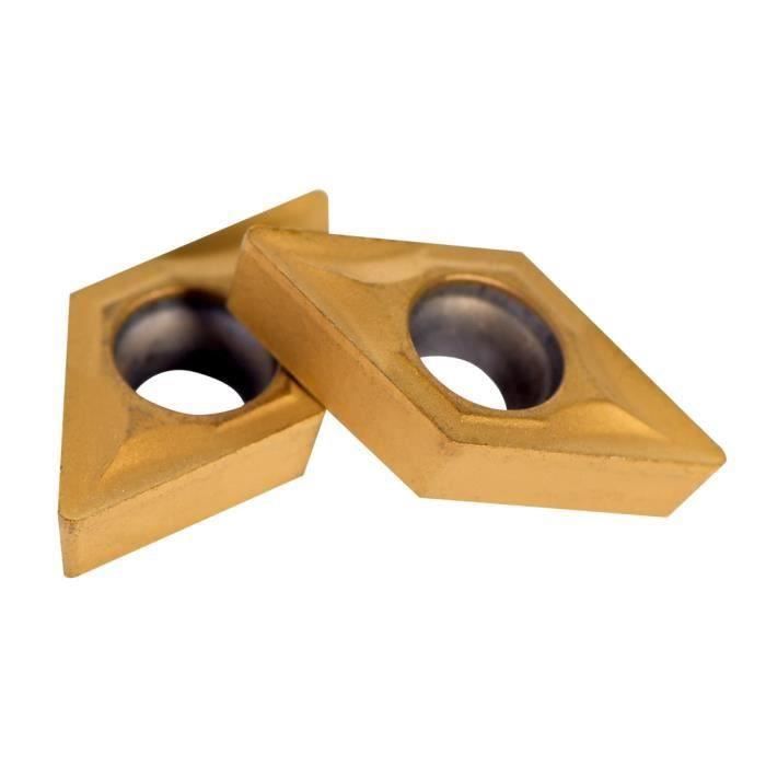 10 Pcs CNC Carbure Conseils InsèRe Lame Cutter Tour Outil De Tournage Avec BoîTe, Fraises ...