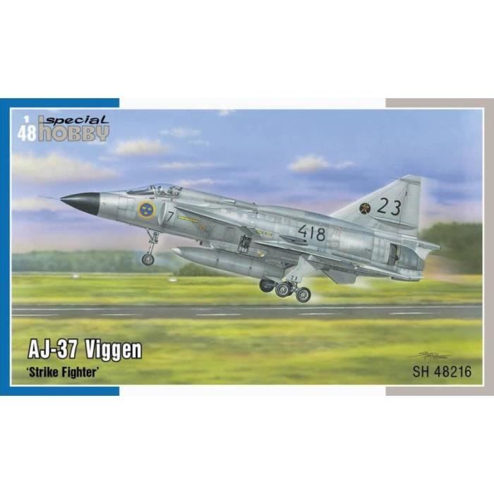 Maquette Avion - SPECIAL HOBBY - AJ-37 Viggen 'Strike Fighter' - 1:48 ...