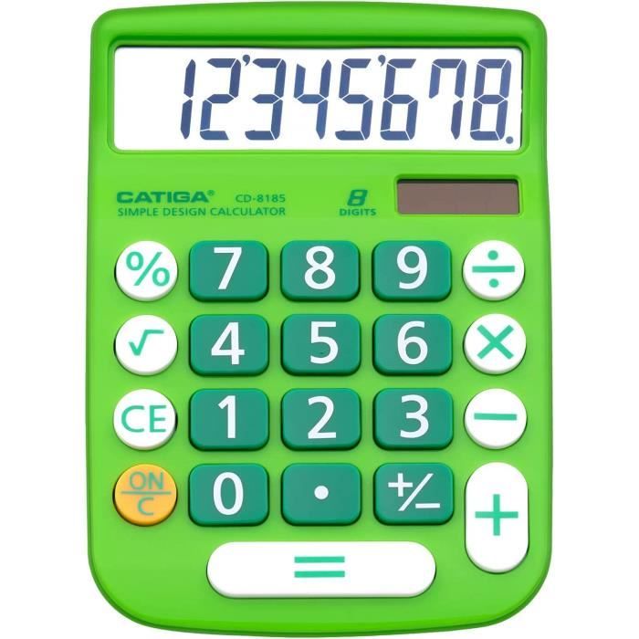 Bureau Cd8185 Et Home Style Calculatrice 8Digit Ecran Lcd Adapté Pour ...