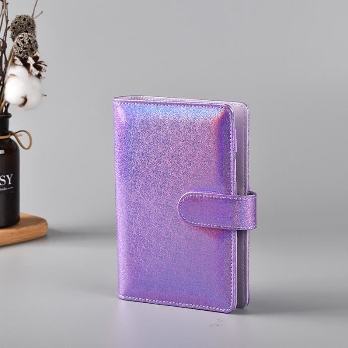 Feuillet mobile,Classeur à anneaux en cuir PU à clipser,couleur Macaron ...