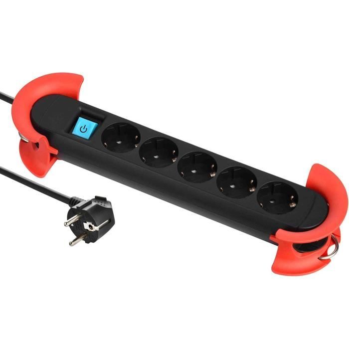 62046 Bloc Multiprise Professionnelle Avec 5 Prises Schuko, Câble De 5 ...