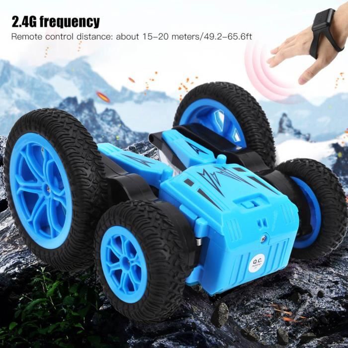 Voiture de cascade RC 2.4G Voiture Cascadeuse Double Face 2,4G Voiture Jouet Rotative à 360 ...