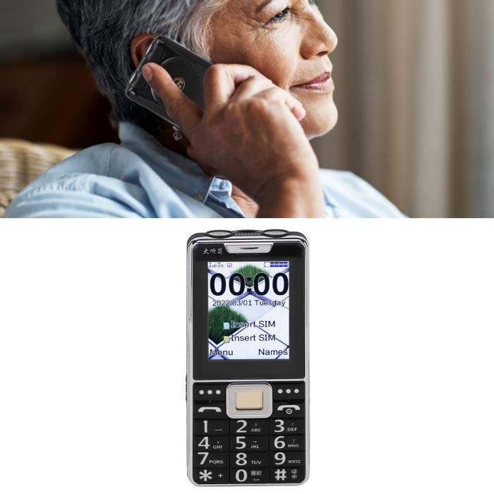 Téléphone portable senior débloqué Téléphone portable senior Écran ...