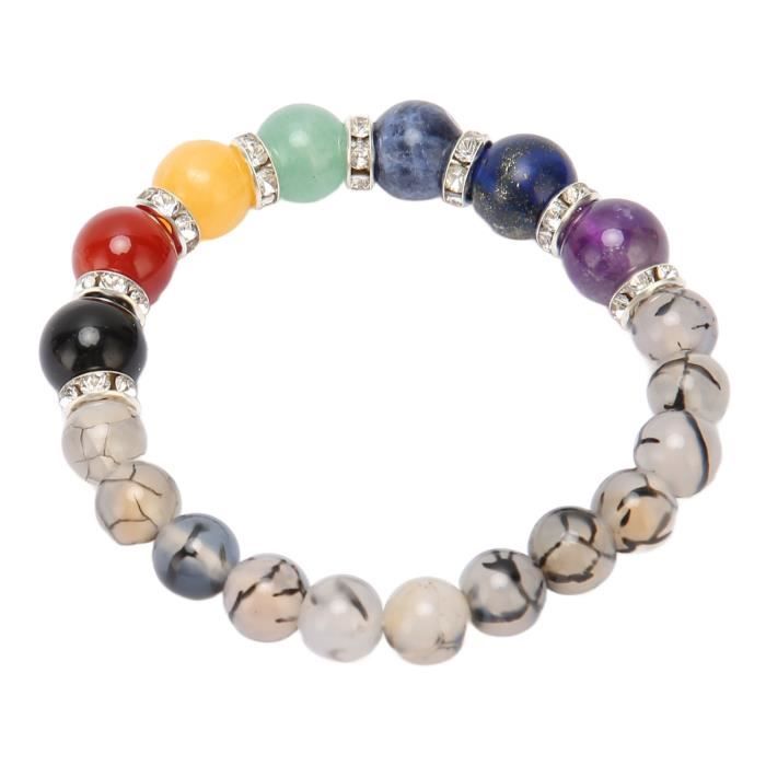 MAD Bracelets chakras Perle Chakra Bracelet 7 Chakras Cristaux De ...