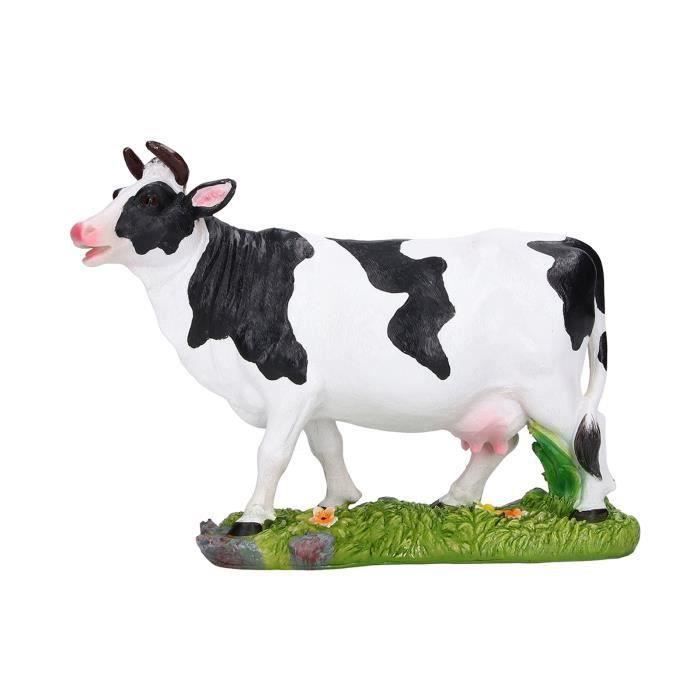 BD13052-Cuque Modèle de vache Figurines d'animaux Statue Figurines de vache miniatures en résine ...